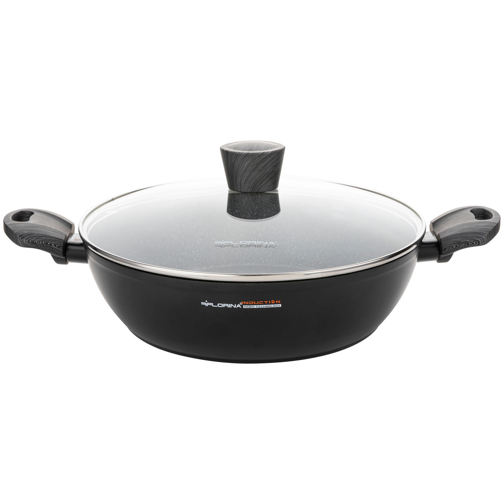 Florina Bono Cazuela Baja 28cm Inducción, 3,8L, Aluminio, fondo FULL ...